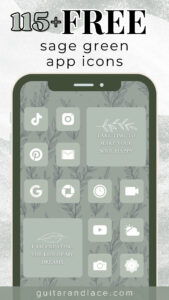 115+ Free Sage Green App Icons for iPhone, Android & More | guitar & lace