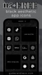 115+ Free Black App Icons for your Phone | guitar & lace