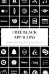 115+ Free Black App Icons for your Phone | guitar & lace