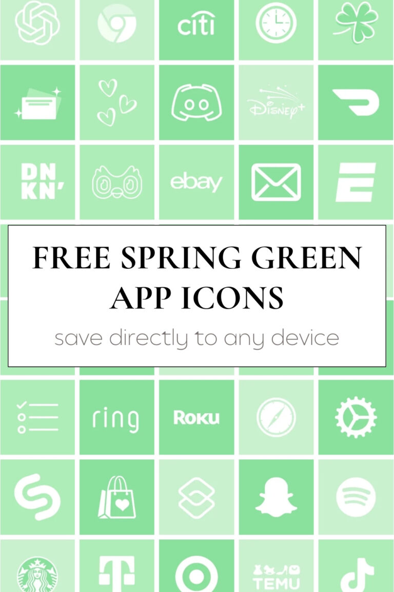 115+ Free Green App Icons for Your Phone & Devices | guitar & lace