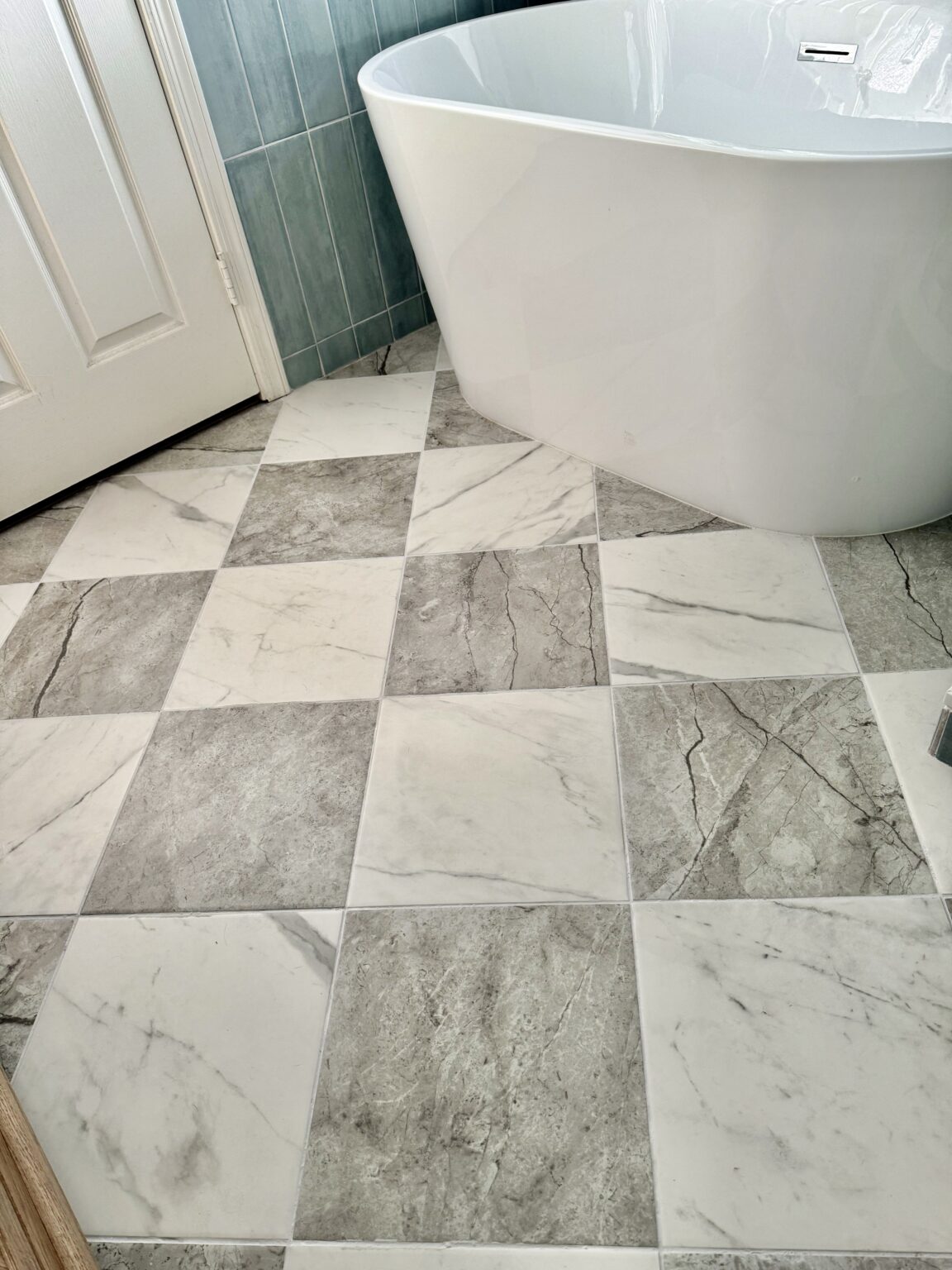 We found the Perfect Checkerboard Floor Tile – and it’s affordable!