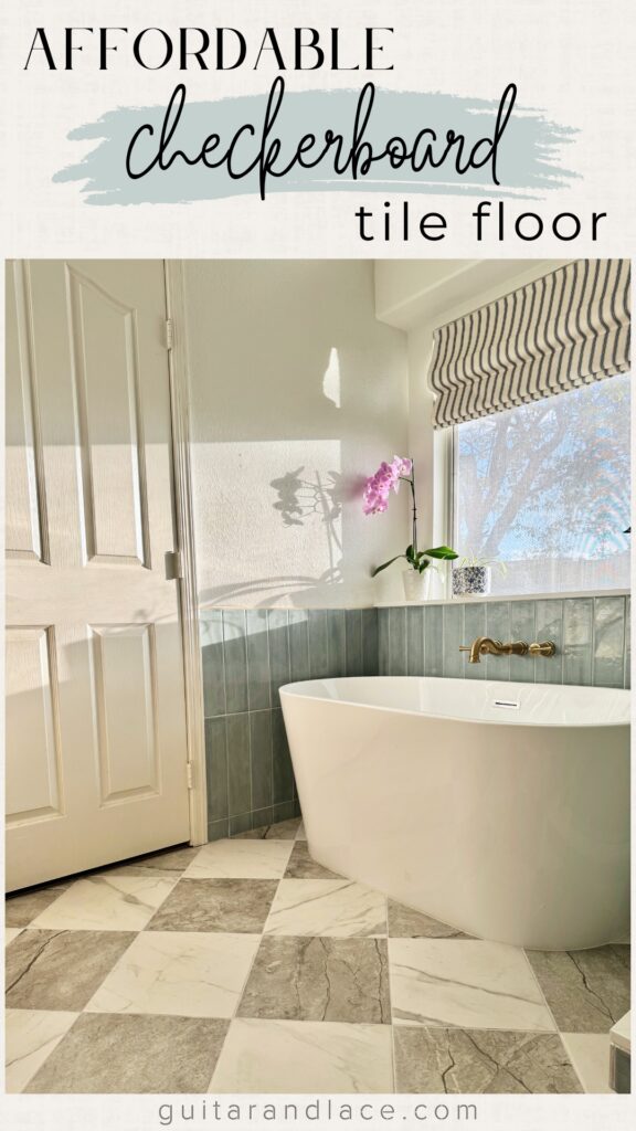 We found the Perfect Checkerboard Floor Tile – and it’s affordable!