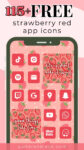 115+ Free Red App Icons for your phone & devices | guitar & lace