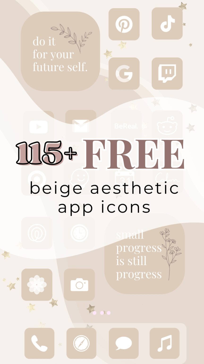 115+ Free Beige App Icons for iphone, android, ipad & more! | guitar & lace