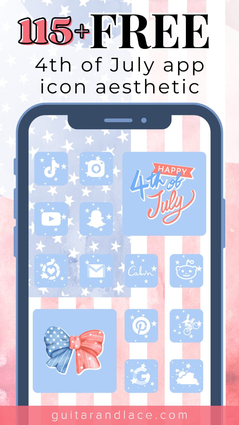 115+ Free 4th of July App Icons for your Phone and iPad | guitar & lace