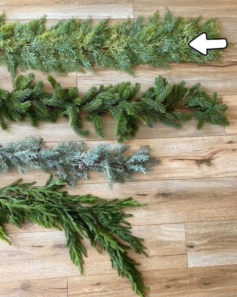 The Best Faux Christmas Garland: Comparing 4 popular styles | guitar & lace